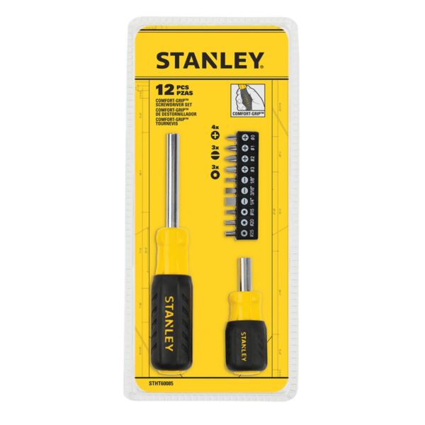 Stanley Screwdriver with Multi bits (Torx, Slotted and philips)